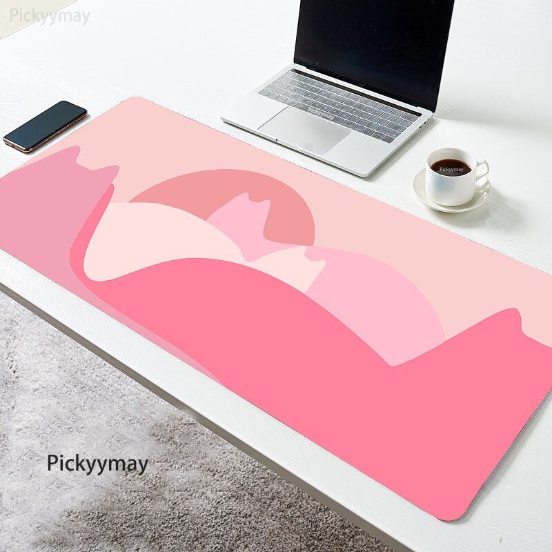 Cute Pink Mouse Pads Big Mousepad Office Laptop Mouse Mat Keyboard Mats ...