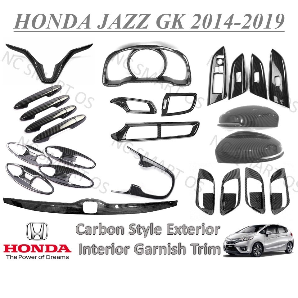 Honda Jazz Fit GK5 2014-2020 Carbon Interior Cover Trim | Shopee Malaysia