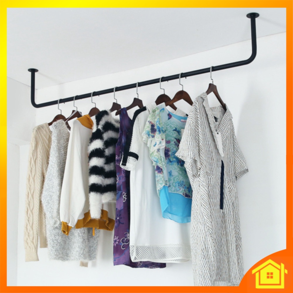 [OneHome] 120/100/80cm Cloth Bar Hang Clothing Rack Hanger Wall Mounted ...