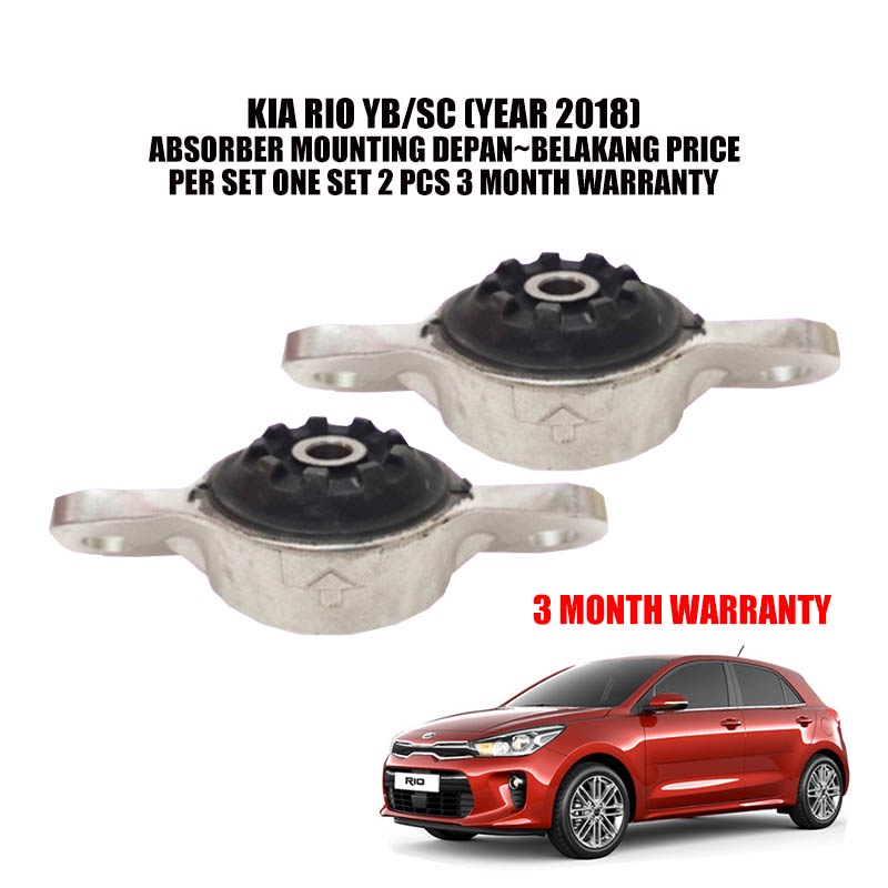 KIA RIO YB/SC (YEAR 2018) ABSORBER MOUNTING DEPAN~BELAKANG PRICE PER ...