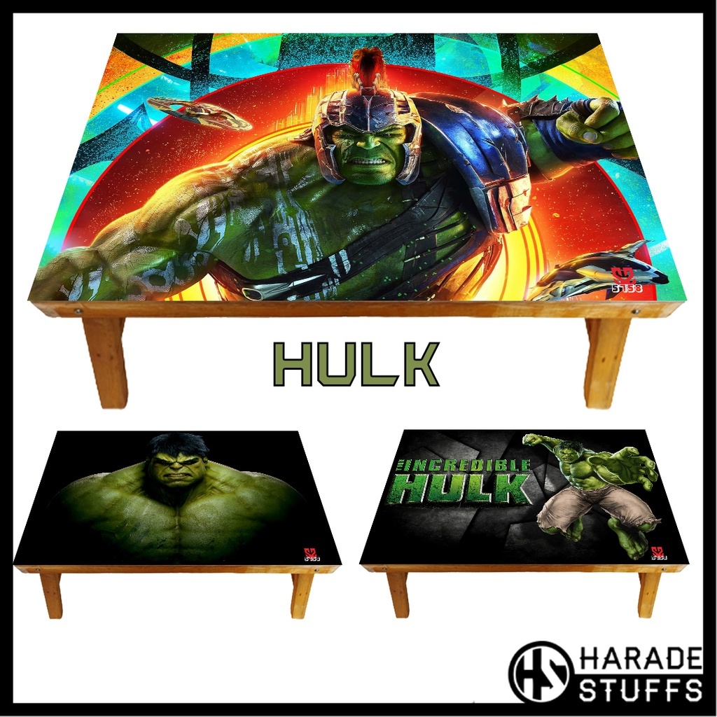 KAYU Strong and Sturdy Wooden HULK Character Children's Study Table Can ...