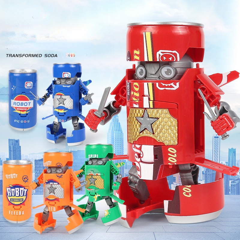 Transformers Robot Toy Brain Training Toy Transformers Robot Soda Can ...