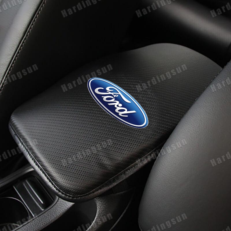 New Carbon Fiber Car Center Console Armrest Cushion Mat Soft Pad Cover ...