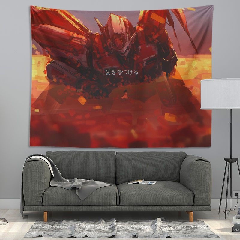 150*130CM Anime GUNDAM Tapestry Wall Hanging Anime Tapestry for Anime ...