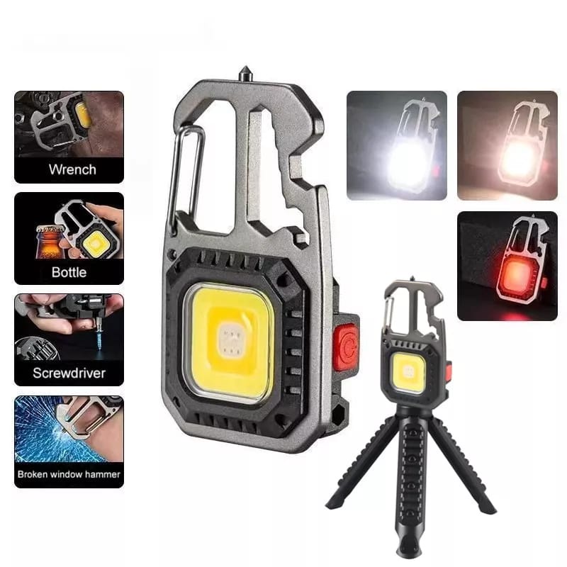 SF_ Pro Multi-function COB Work Lamp LED Flashlight USB Rechargeable ...