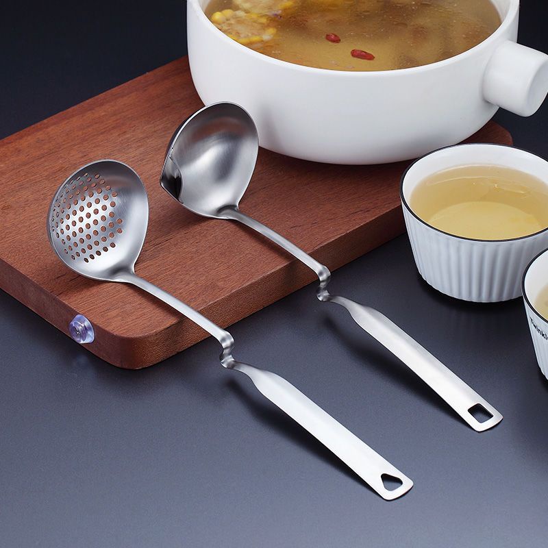 304 Stainless Steel Oil Filtering Spoon Grease Strainer Oil Separator ...