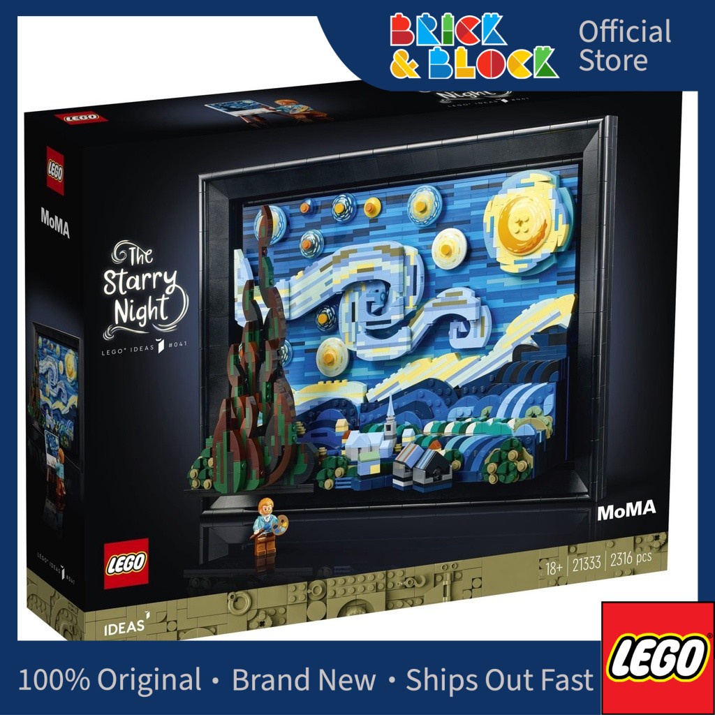 LEGO 21333 Vincent van Gogh - The Starry Night | LEGO Ideas | Shopee ...
