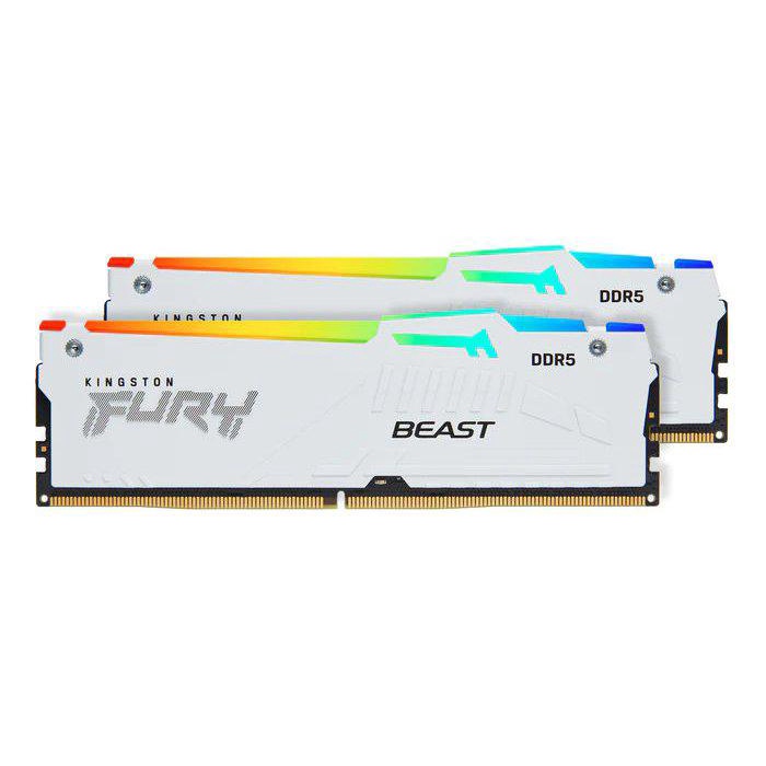 # Kingston FURY Beast White RGB DDR5 [ 32GB/64GB ] 6000MHz CL40 Desktop Memory # | Shopee Malaysia