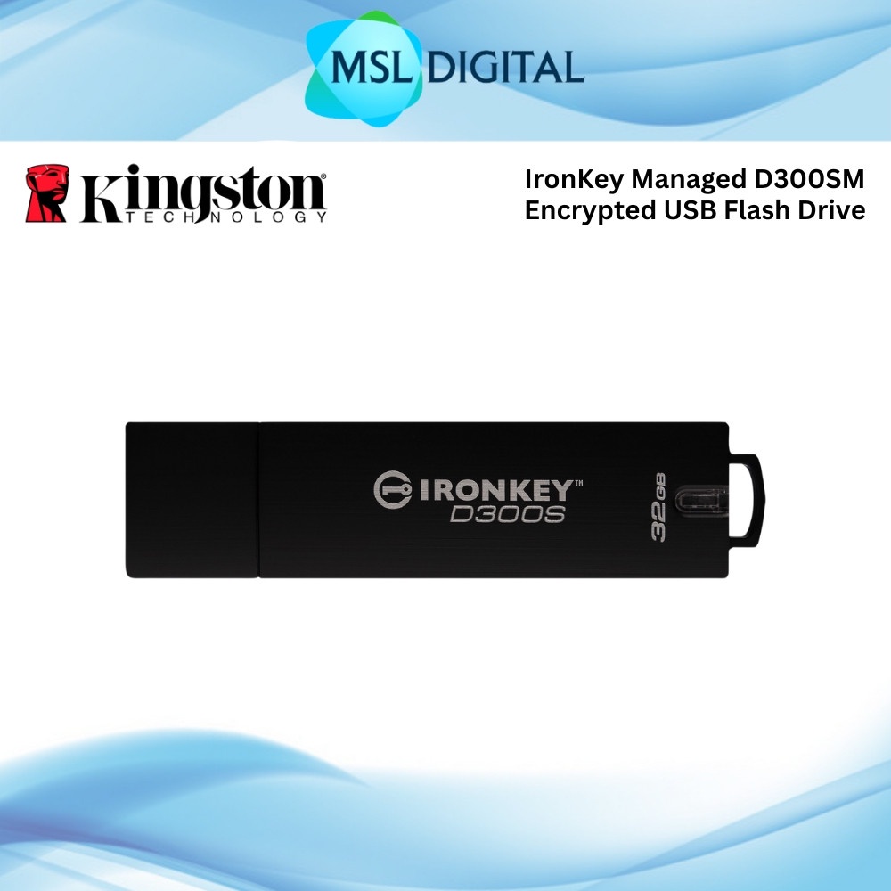 Kingston IronKey Managed D300SM Encrypted USB Flash Drive | FIPS 140-2 ...