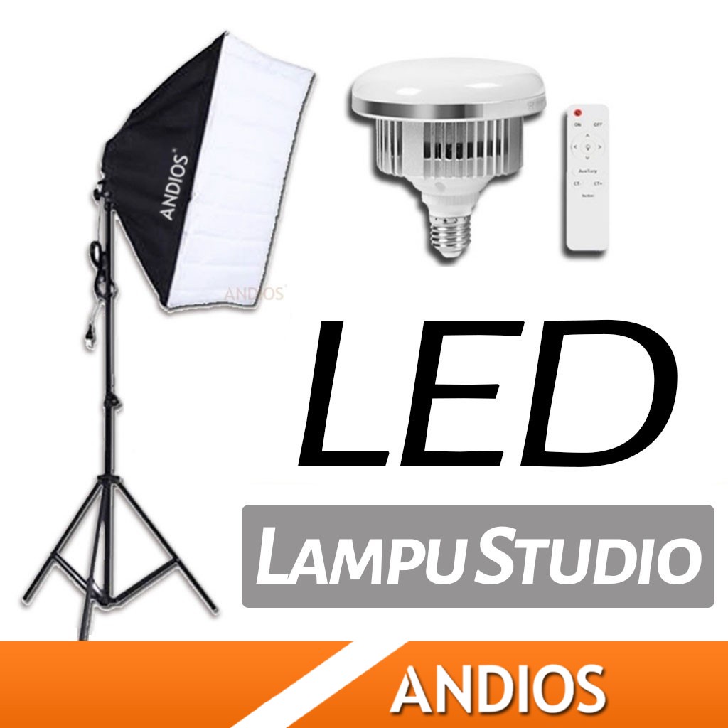 Lampu Studio Lighting Softbox 105w LED Bulb Photography Light Lamp ...