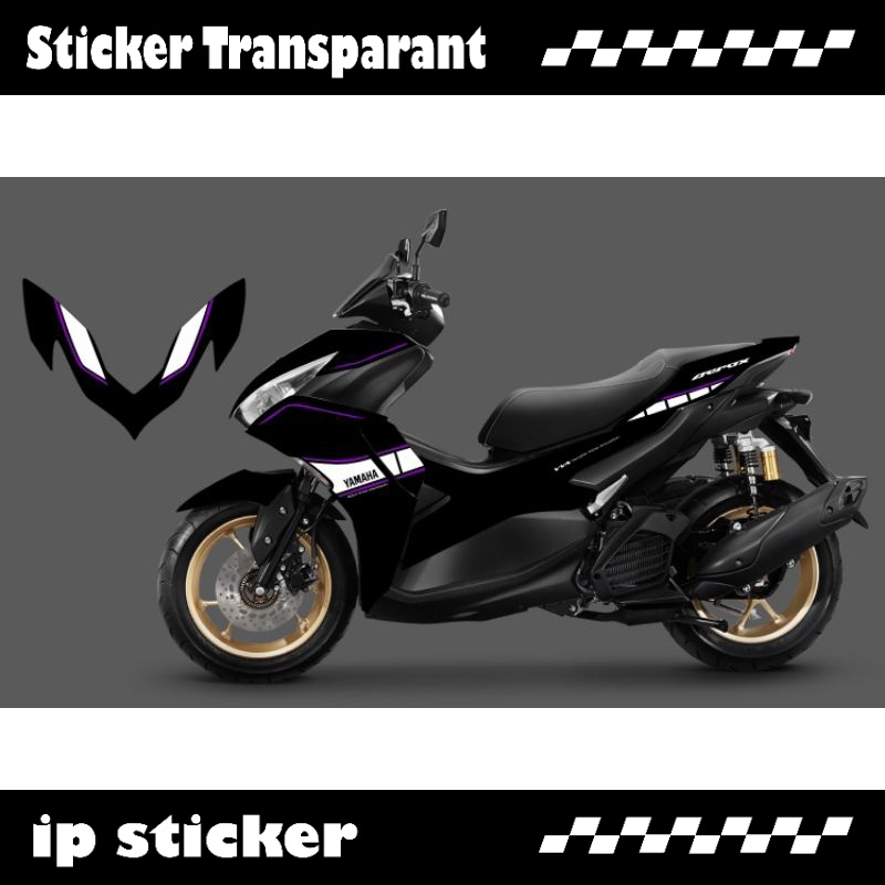 Aerox TRANSPARENT STRIPING/STICKER NEW SPECIAL ANIVERSARY VIRAL STICKER ...