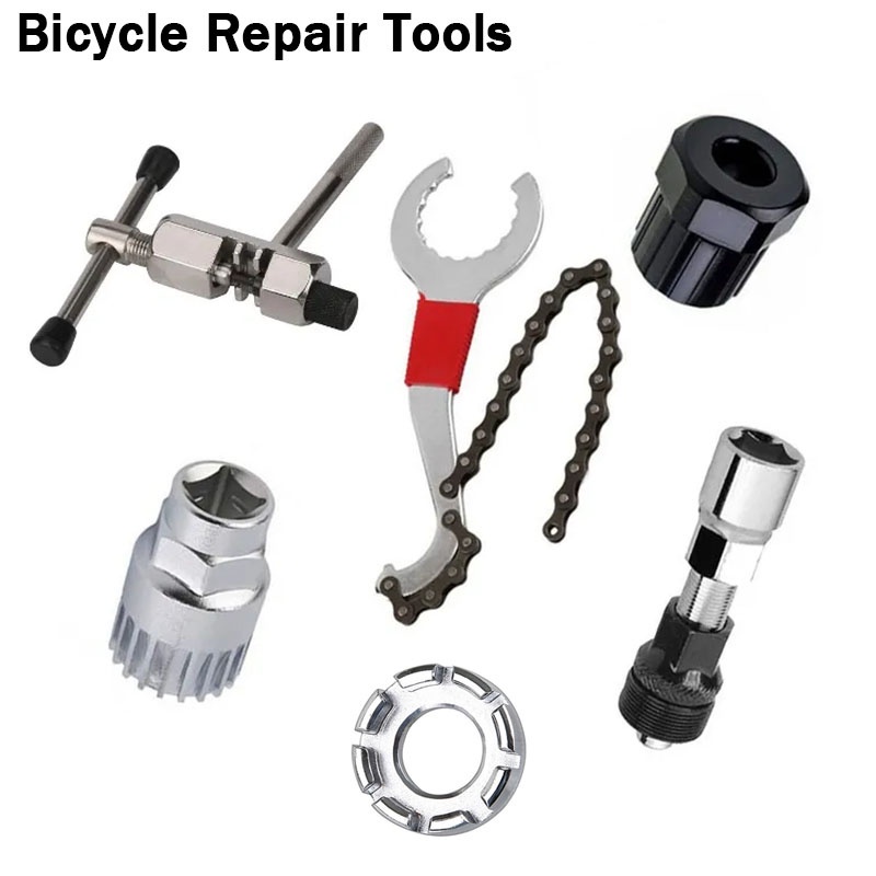 Bike Repair Tool Set Kit BB Remover Chain Cutter Crank Puller Chain ...
