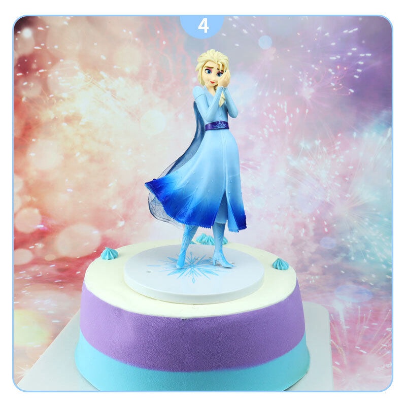 Solid Princess Elsa with Base Frozen Girl Anime Peripheral Birthday ...