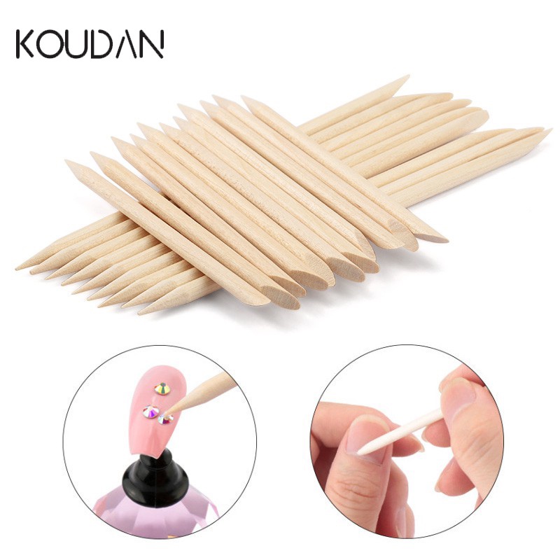 Nail Remover Manicure Tools Nails Care Reusable wood stick cutin ...