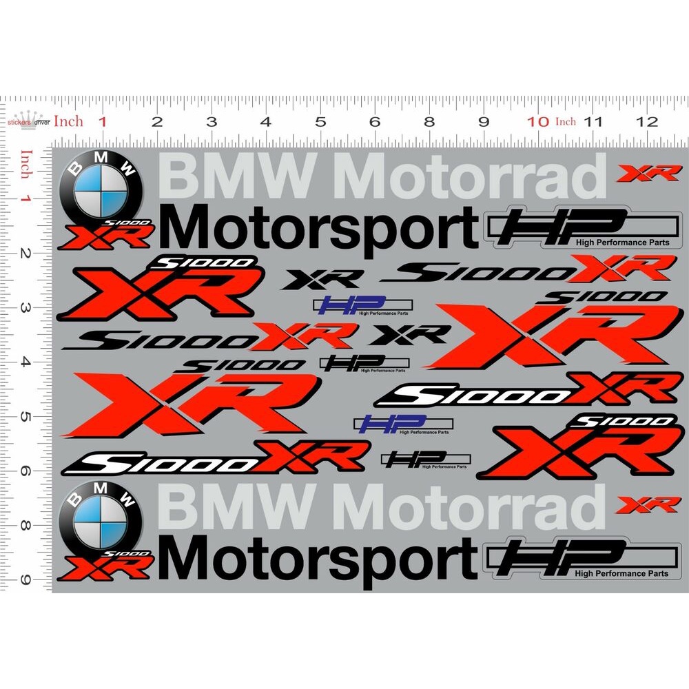BMW S1000XR HP Decals Motorcycle Motorsport Sticker BMW Motorrad ...