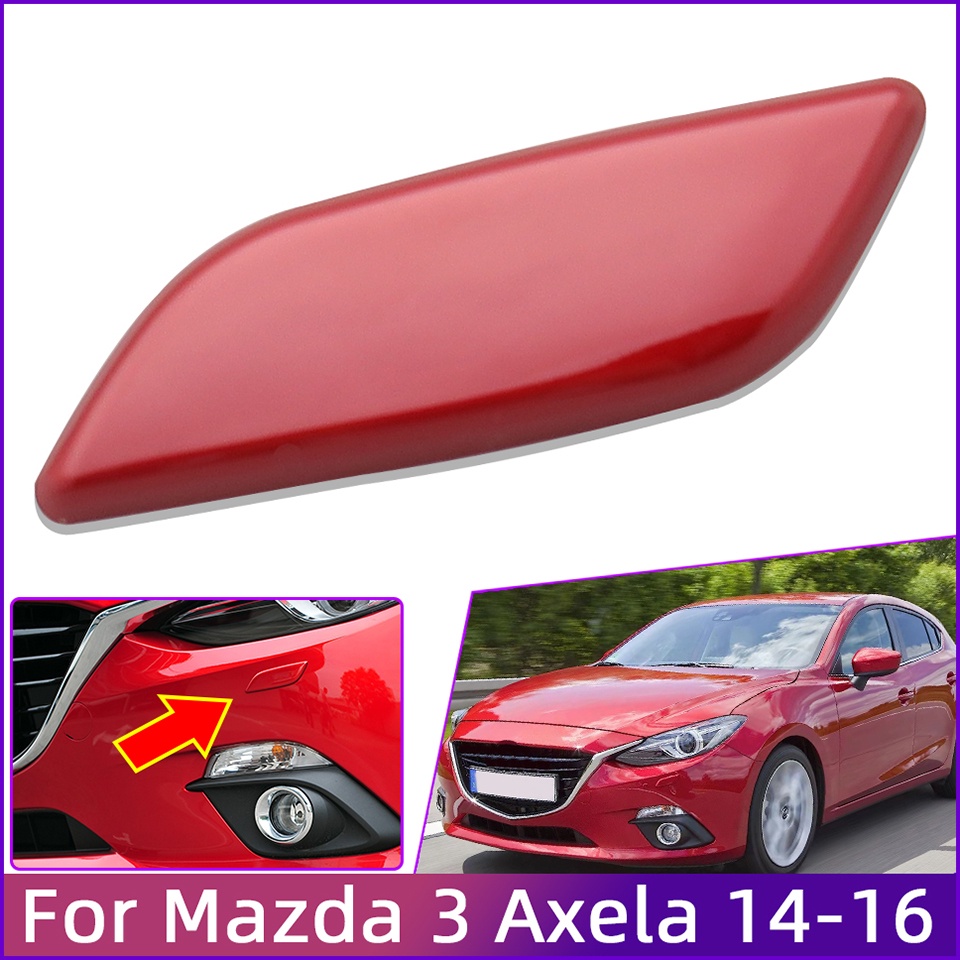 Front Bumper Headlight Washer Nozzle Cover Cap For Mazda 3 Axela 2014 ...