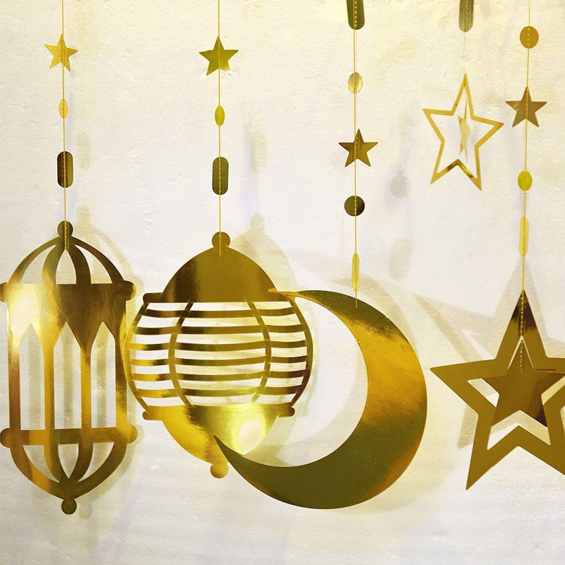 Raya Wall Decorations Gift Bag Iridescent Star Moon Garland Holographic ...
