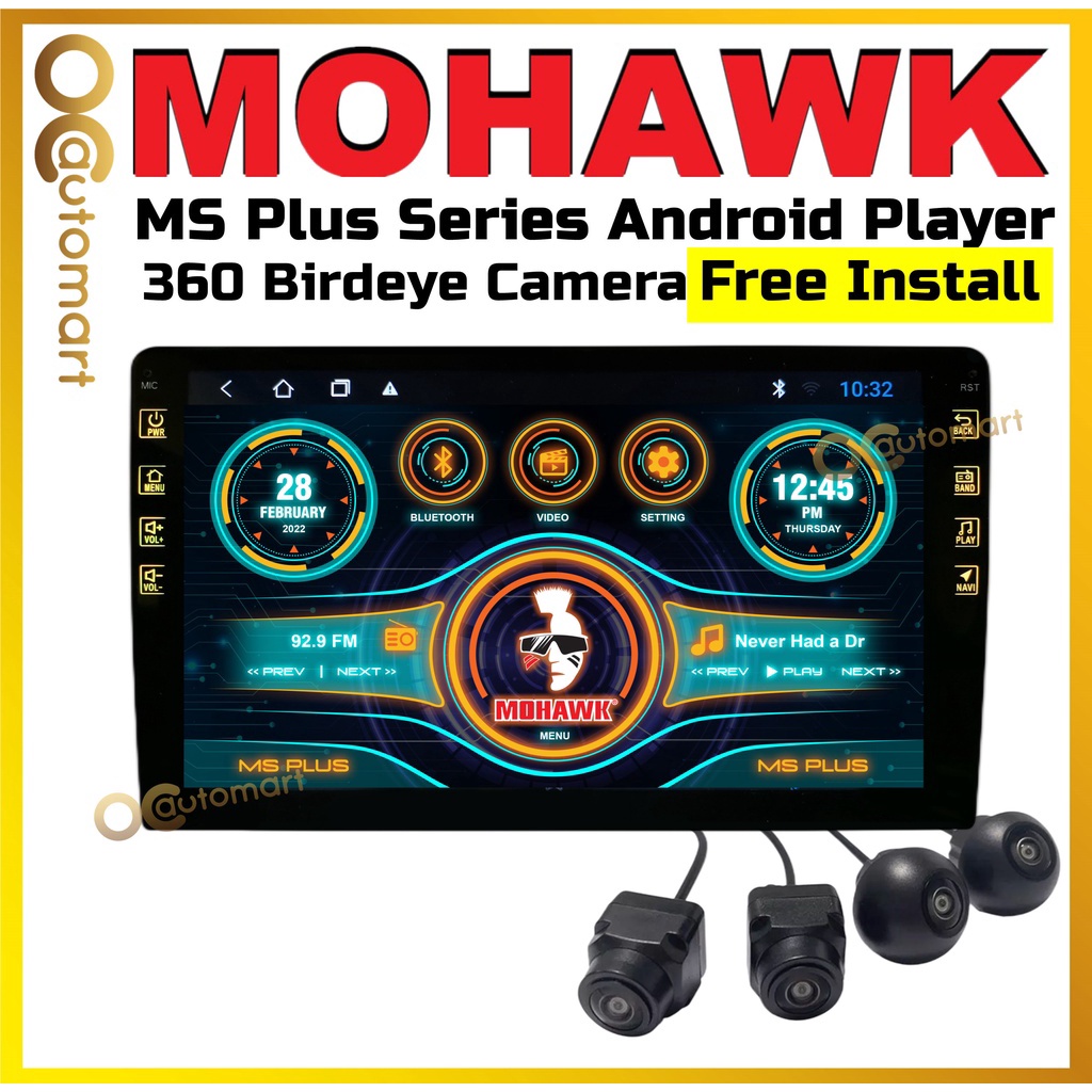 Free 360 Camera Mohawk Ms Plus Series Car Android player With 3D 360 ...