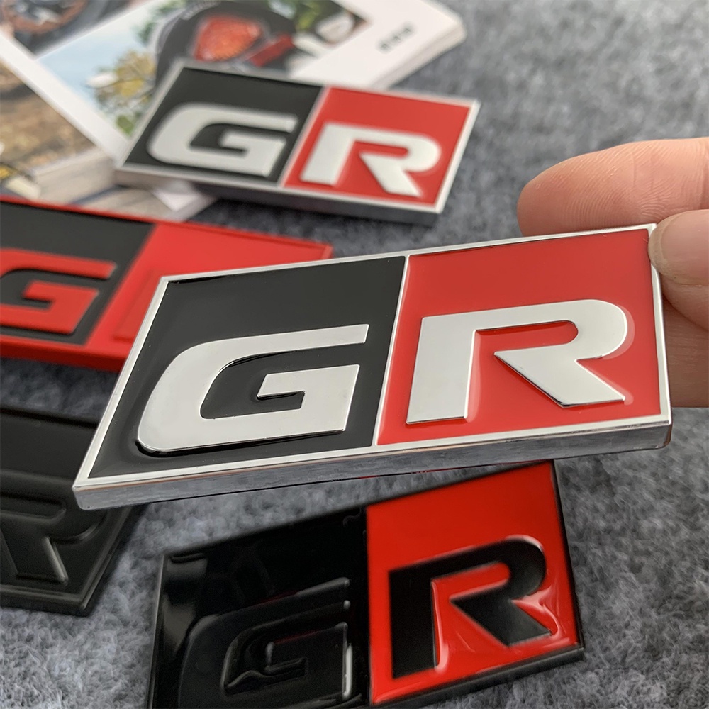 TOYOTA Gazoo Racing GR SPORT Logo Metal Car Emblem kereta Stickers ...