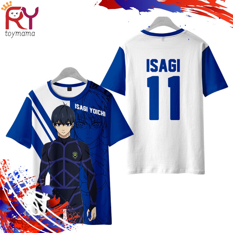 Blue Lock Isagi Yoichi Chigiri Hyoma 3D Printed Digital Jersey Fashion ...