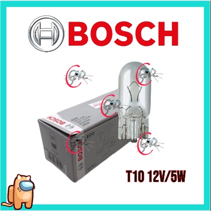 100% ORIGINAL BOSCH HALOGEN T10 12V 5W 501 ECO LIGHT BULB | Shopee Malaysia