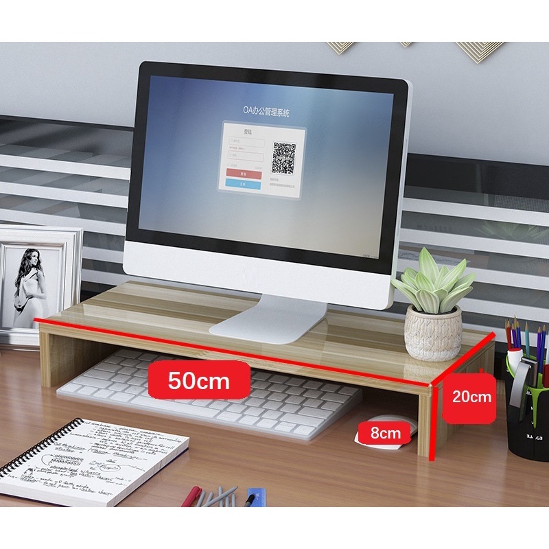 Monitor Stand Screen Shelf Computer Monitor Keyboard Storage Tray Rack ...