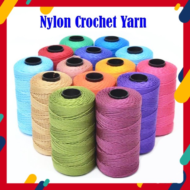 Nylon Crochet Yarn Crochet Nylon Thread Knitting Yarn Benang Nylon ...