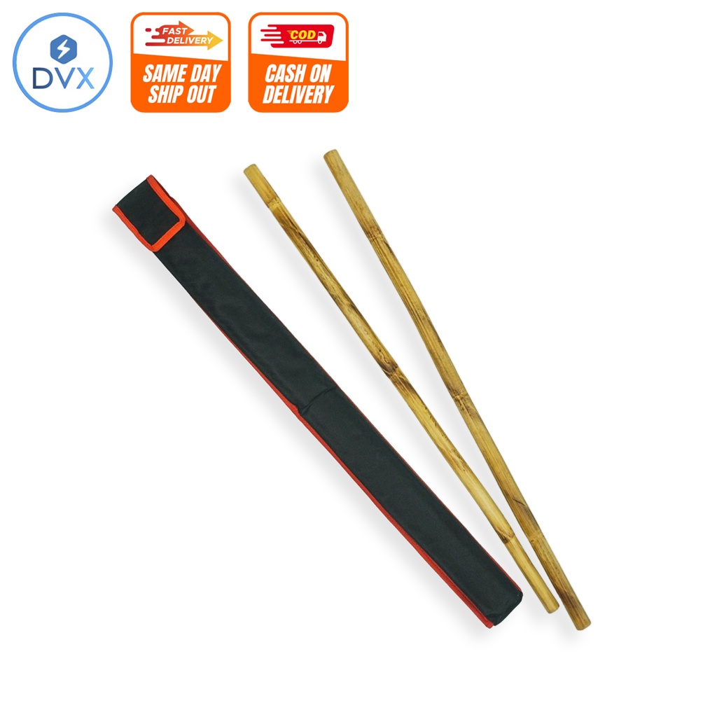 DVX Arnis Set with Bag Case Kali Escrima Rattan Sticks Training Stick ...