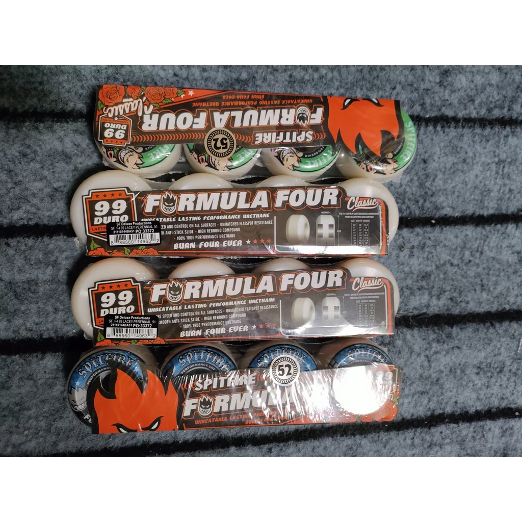 Cleaning stock [4PCS] SPITFIRE F4 Skateboard Wheels Professional Set ...