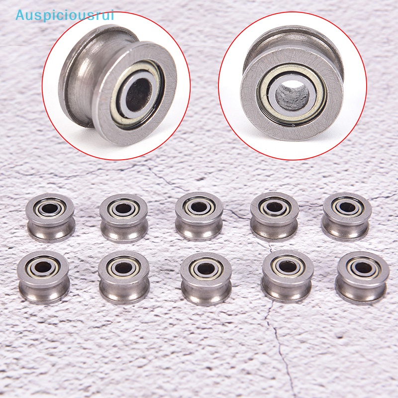 Auspiciousrui 10pcs U624ZZ U groove ball bearing guide pulley for rail ...