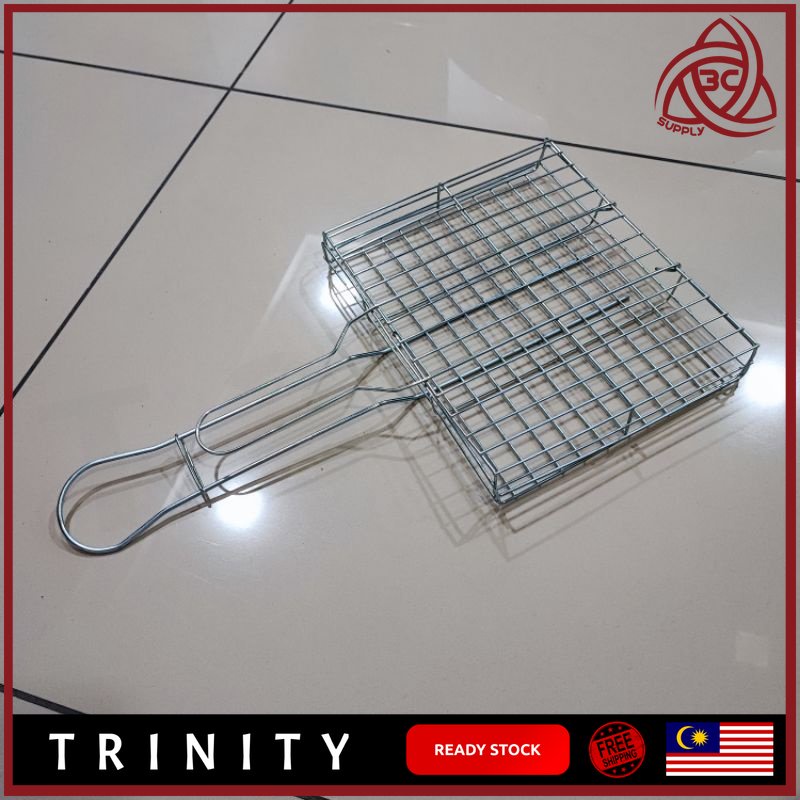 XXL Big Size Multipurpose Home BBQ Mesh Metal Clipper Rack Net Grill ...