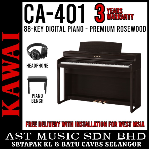 Kawai CA401 88-key Digital Piano - Premium Rosewood | Shopee Malaysia