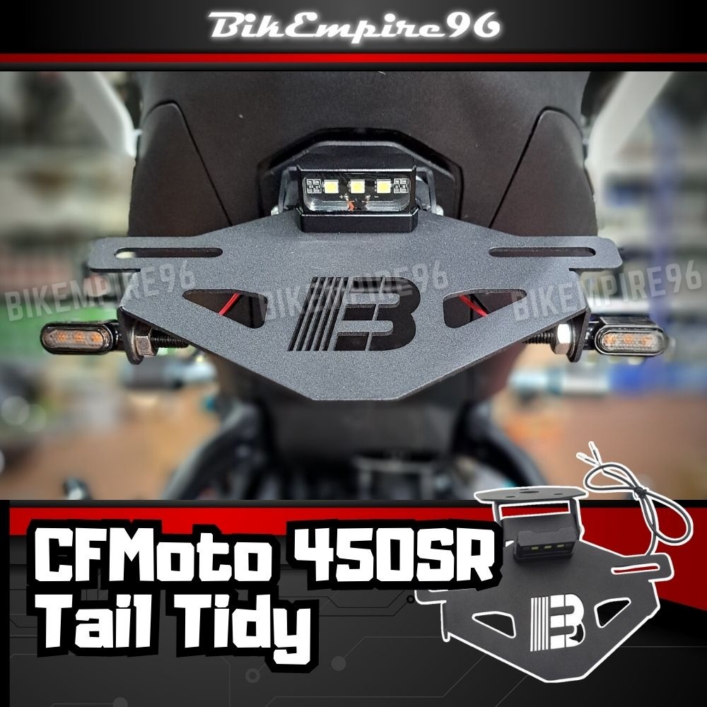 CFMoto 450SR Tail Tidy Solid Steel Sturdy Quality LED Number Plate ...