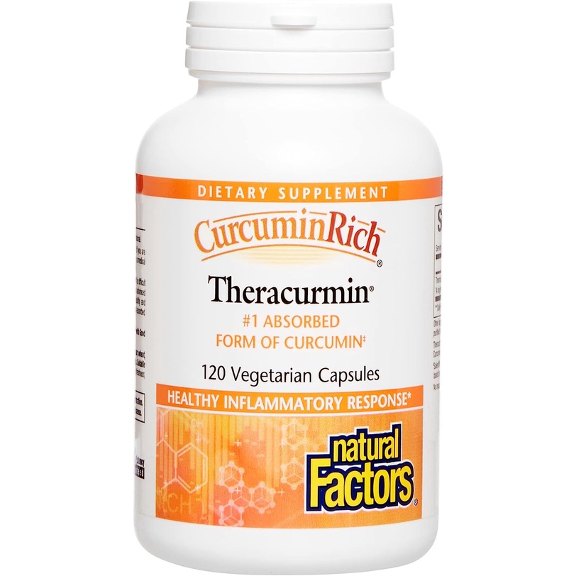 Natural Factors, CurcuminRich, Theracurmin, 120 Vegetarian Capsules ...