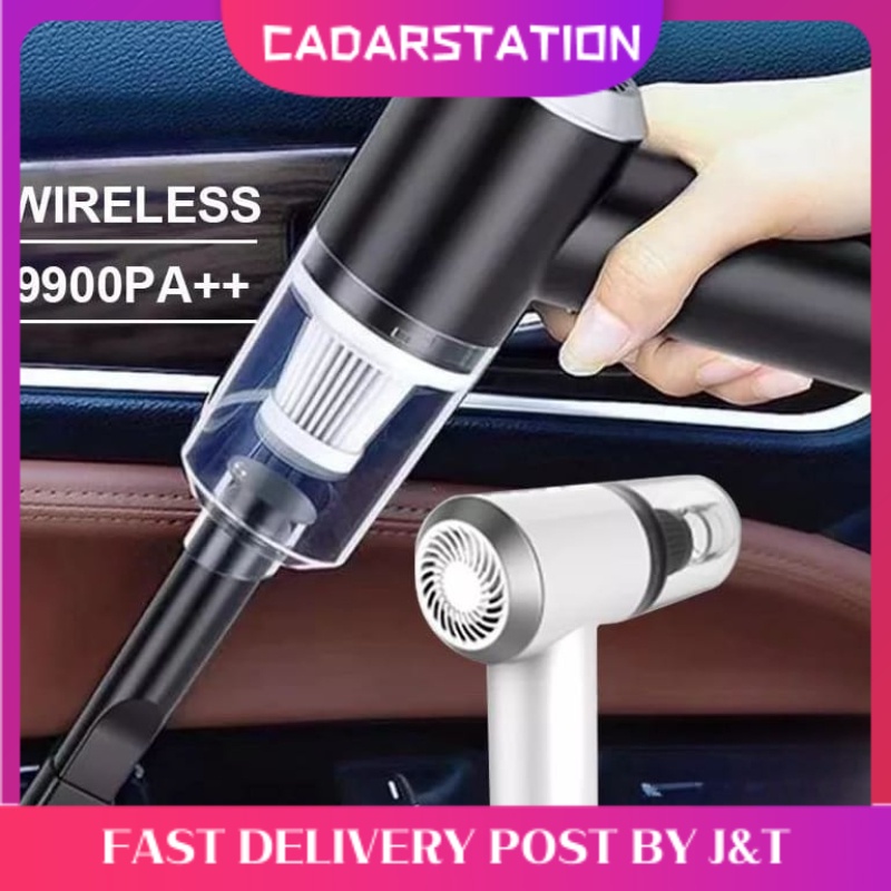 CS_ Wireless Car Vacuum Cordless Cleaner Mini Vacuum Kereta ...
