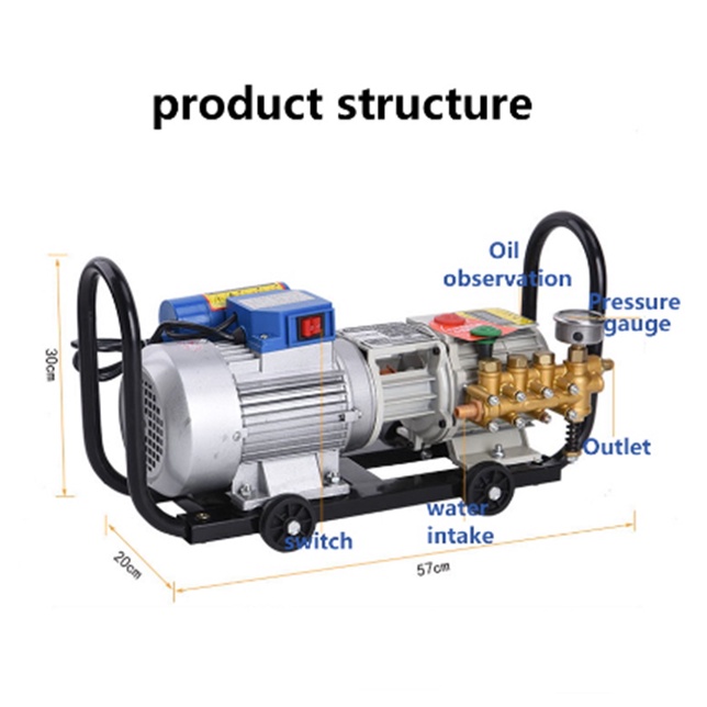 offer~ HEAVY Mesin Cuci Tekanan Tinggi Cuci Kereta Mesin Pam Air 1300w ...