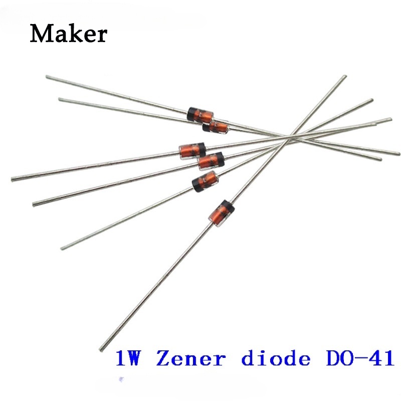 20Pcs Zener Diode 3.3V~22V DO-41 1W 1N4728~1N4748 1N4729 1N4730 1N4731 1N4732 1N4733 1N4734 ...
