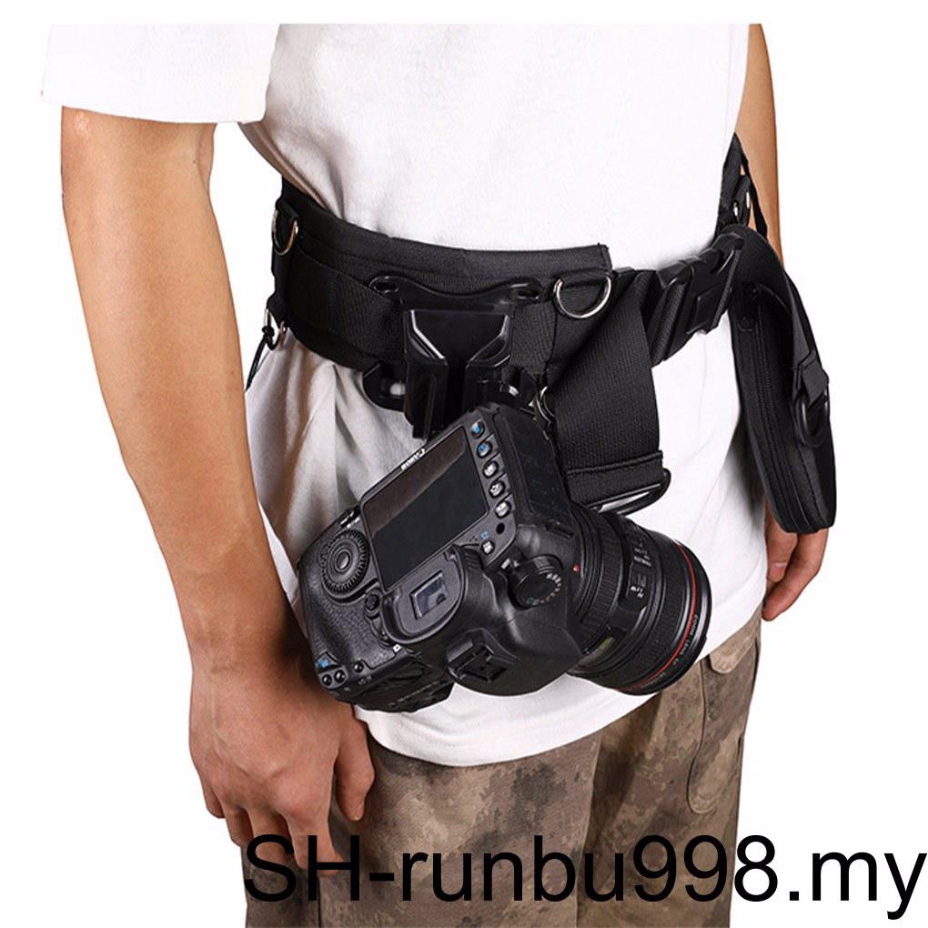 Camera Waist Belt Adjustable Camping Backpacking Lens Strap Carrying ...