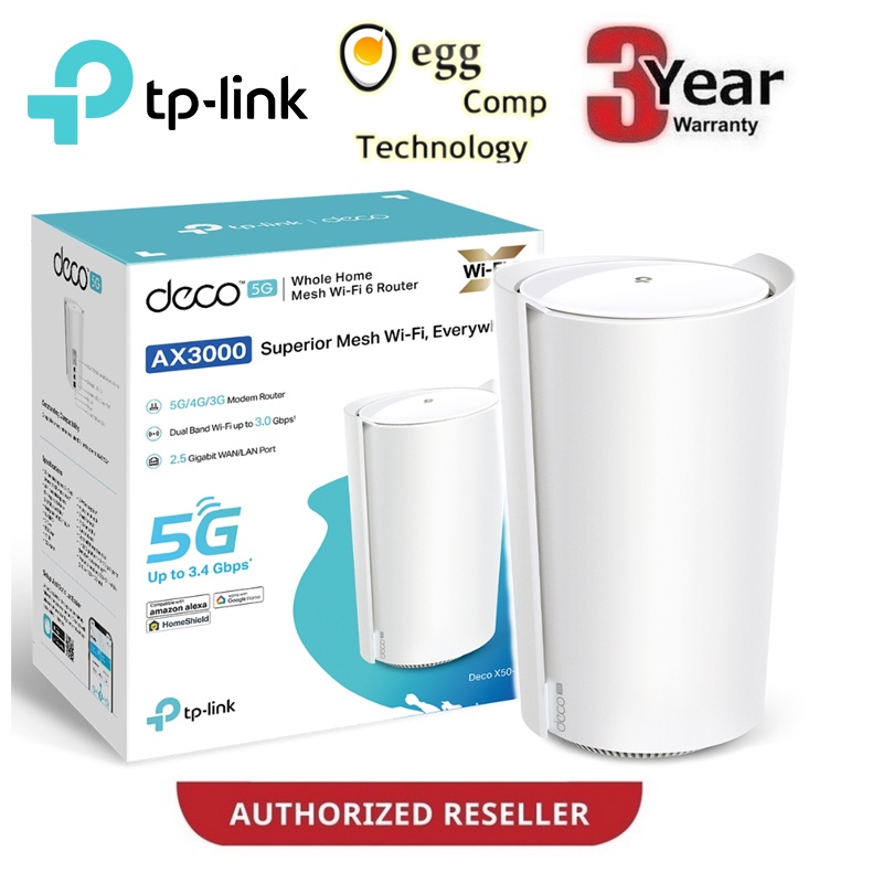 TP-Link Deco X50 5G SIM Mesh Modem Router WiFi 6 AX3000 4G/3G ...