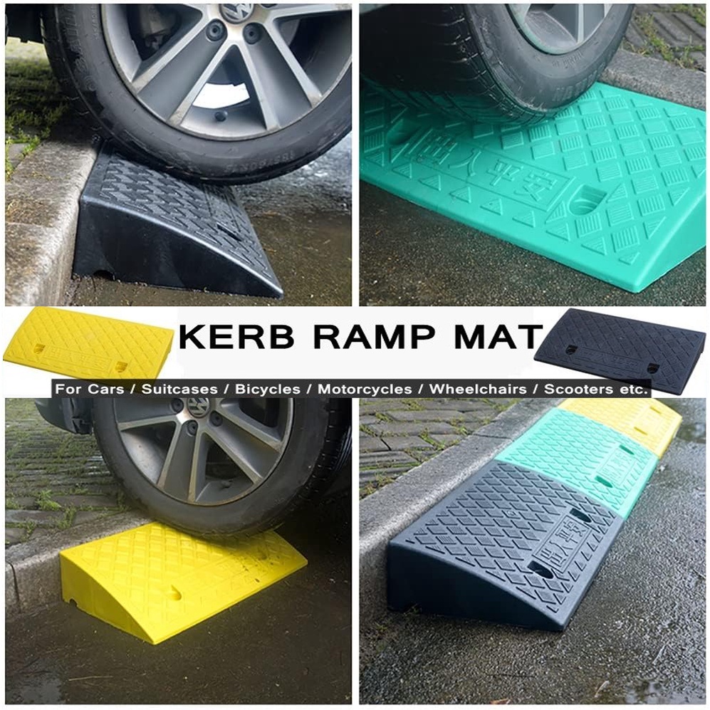 [HEAVY DUTY] rubber plastic wheelchair car ramp curb rem tangga motor ...