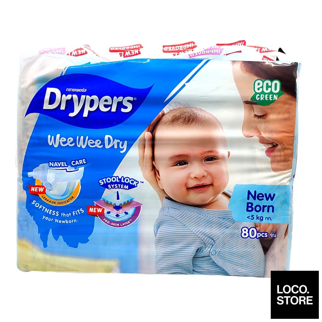Drypers Wee Wee Dry NB Mega 80s | Shopee Malaysia