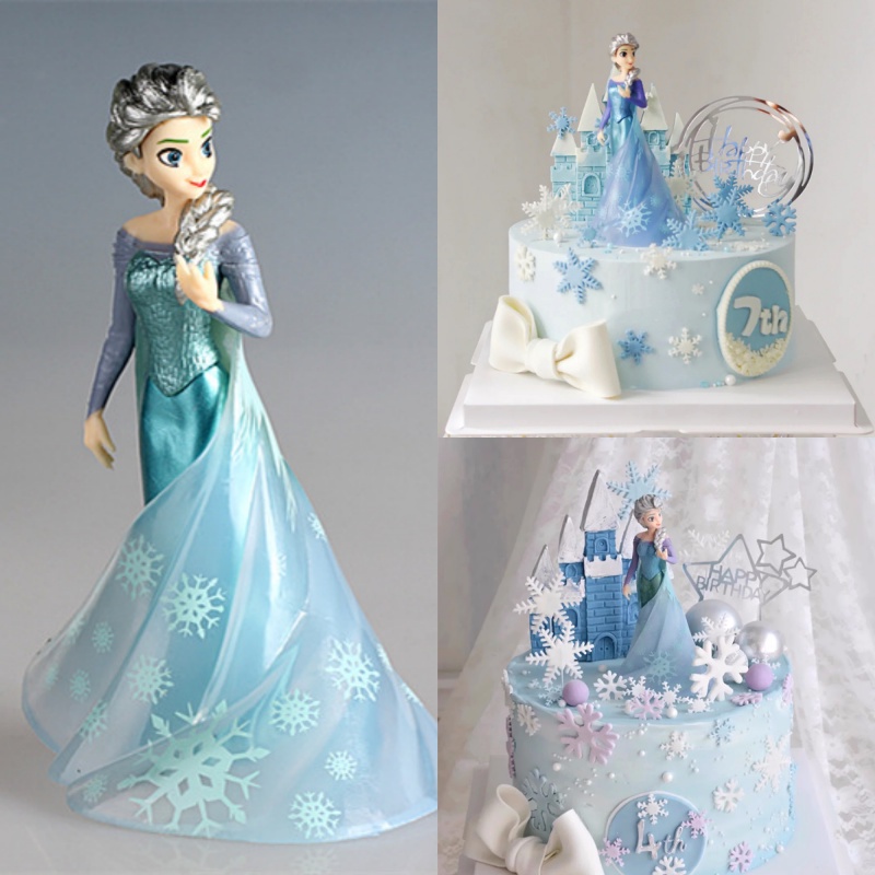 Disney Princess Frozen Elsa Cake Decoration Ice and Snow Princess Elsa ...