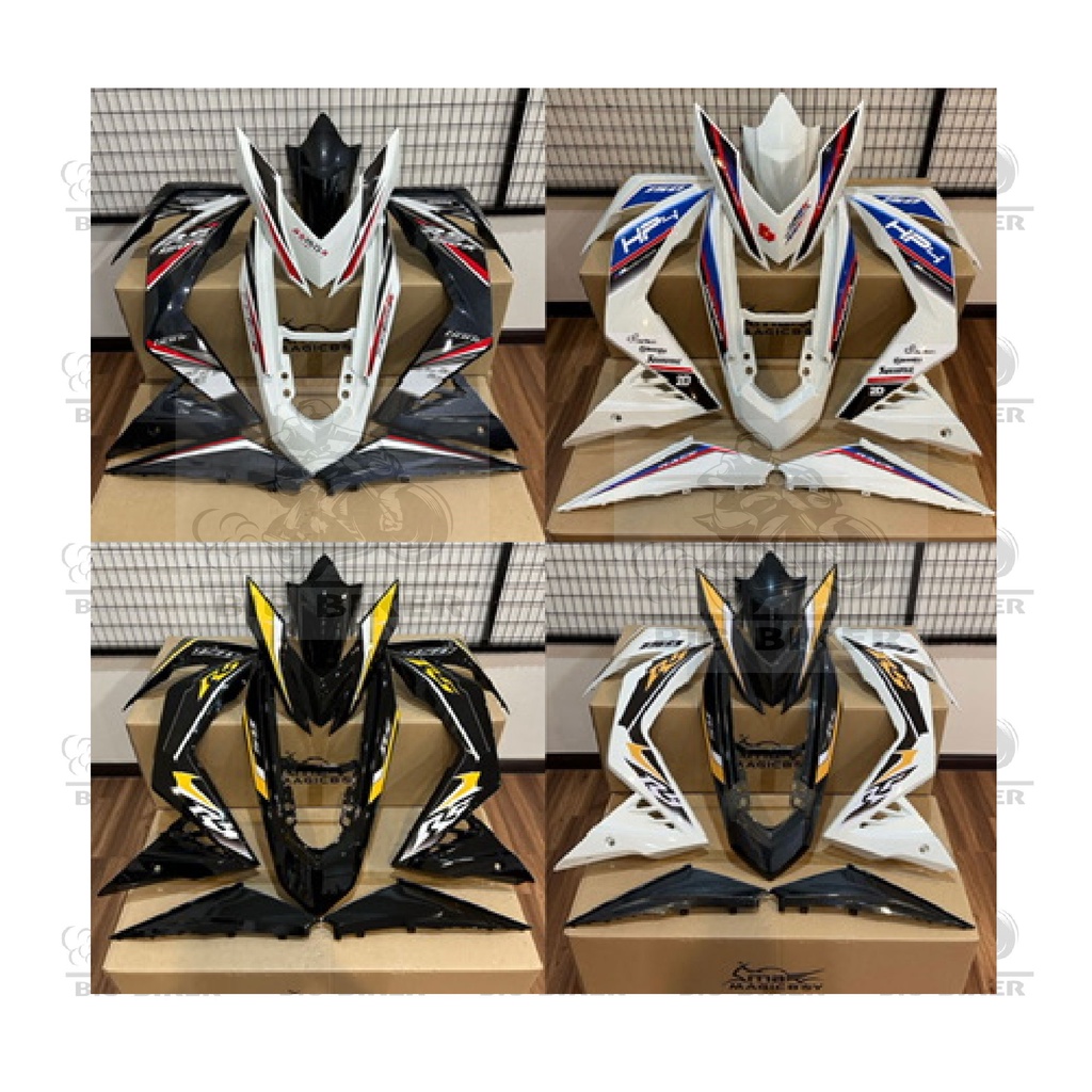 BIG BIKER Coverset Magic Boy Winner Honda RS150 V1 V2 V3 Winner HP4 White Black Yellow Crystal ...