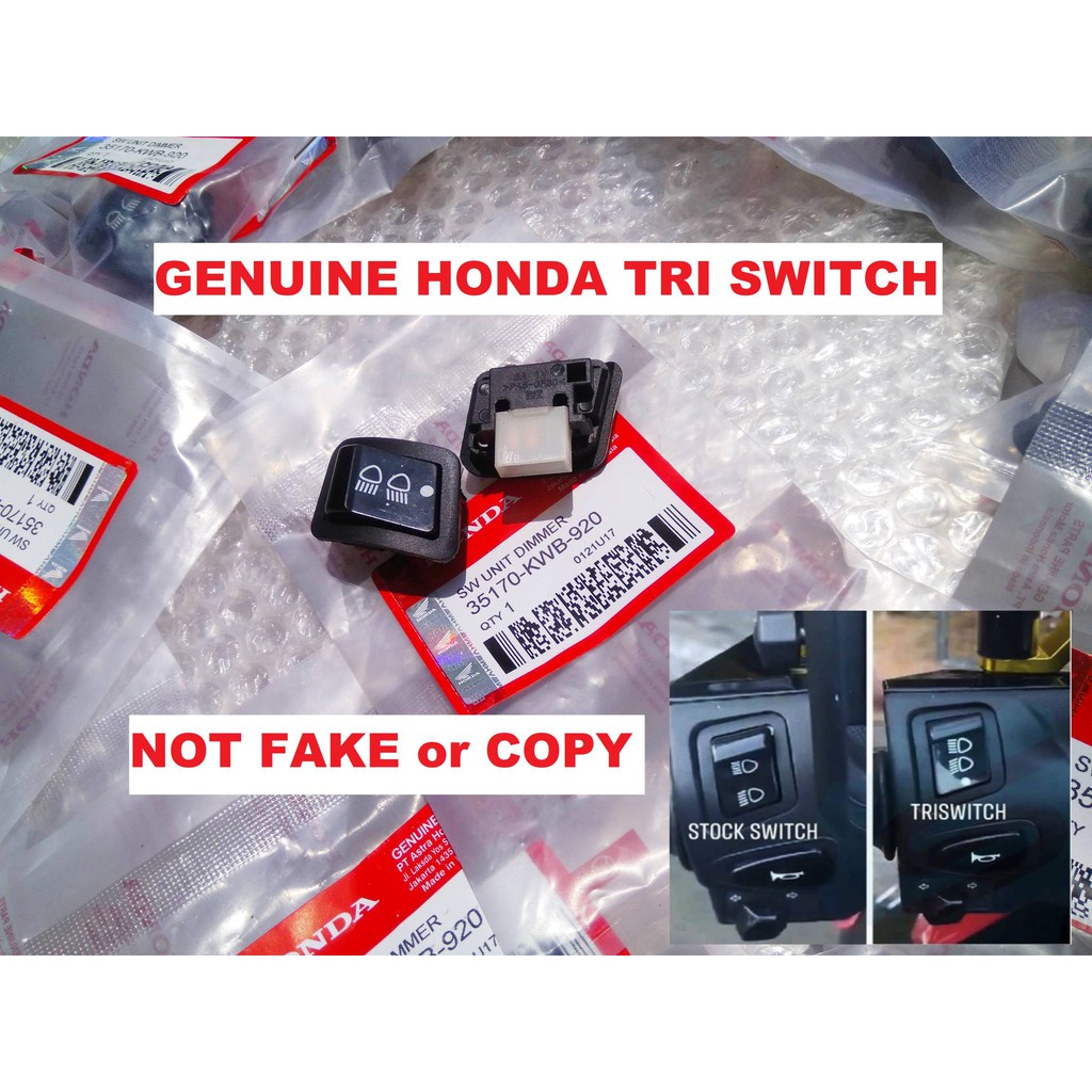 Honda TRI Switch Button for Beat V1 V2 and Scoopy Fi Zoomer x GRT150 ...