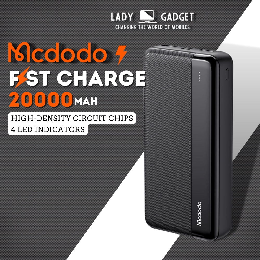 Original Mcdodo Dual USB Port Output Fast Charging Power Bank Micro ...