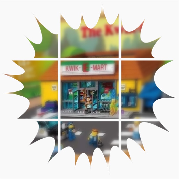 T1016 2218pcs The Simpsons The Kwik-E-Mart ( 20009 180043 83004 16004 ...