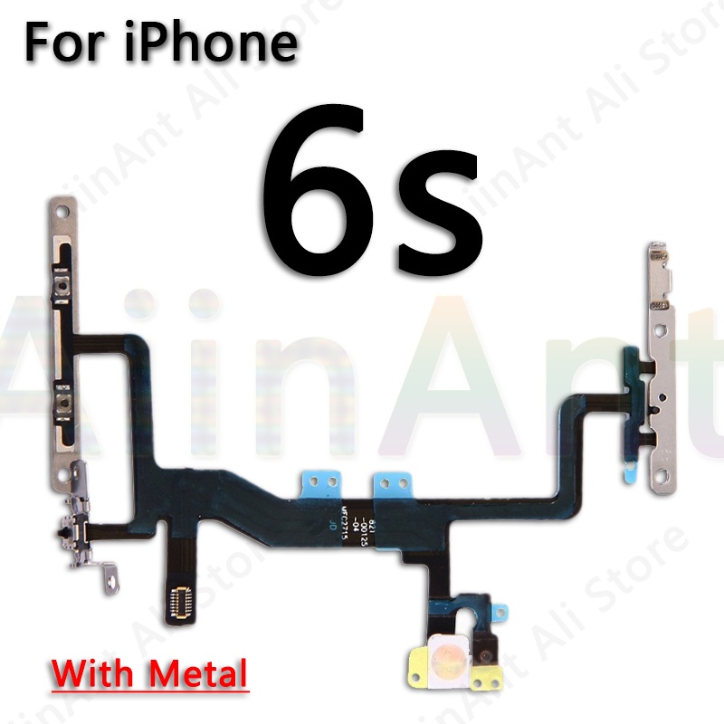 Gardetai Original Mute & Volume Power Buttons key Switch Flex Cable For ...