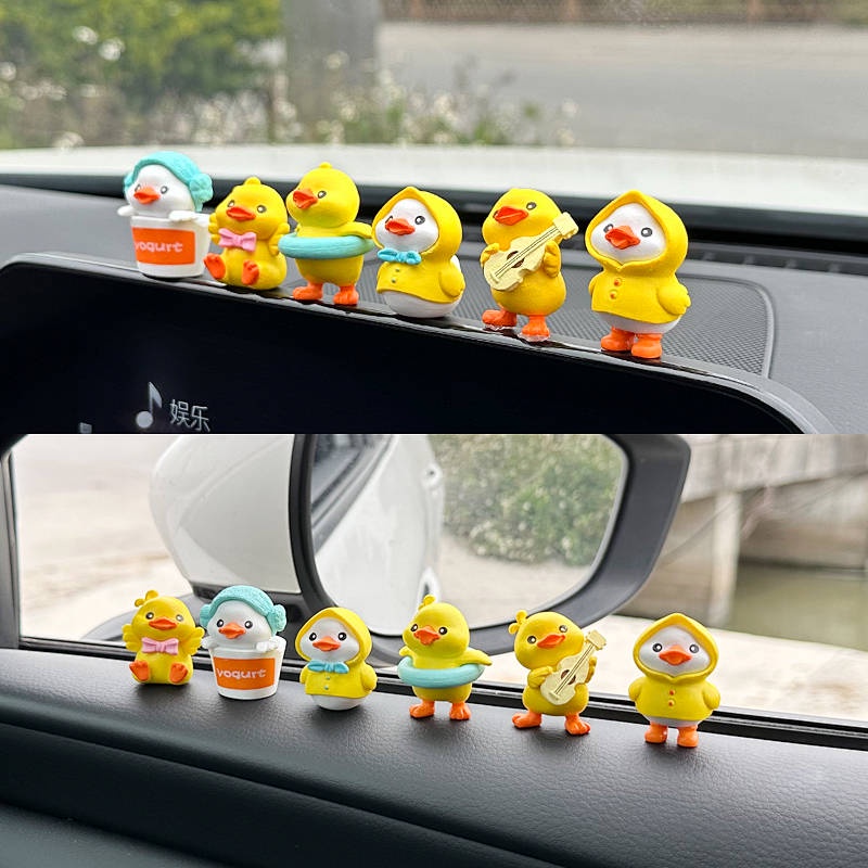 Car Ornament Decoration Supplies Car Dashboard Ornament Cute Cute Duck ...