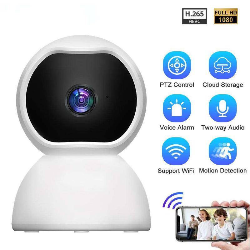 2MP PTZ IP Camera Smart Home Indoor WiFi HD1080P Night Vision Wireless ...