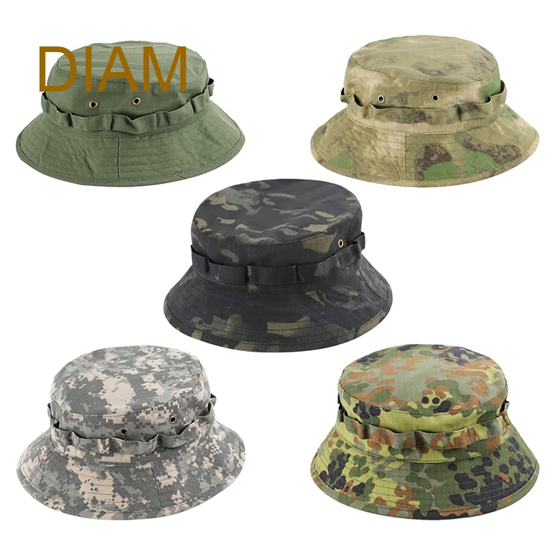 Outdoor fishing Bucket cap jungle camouflage Hat military tactical ...